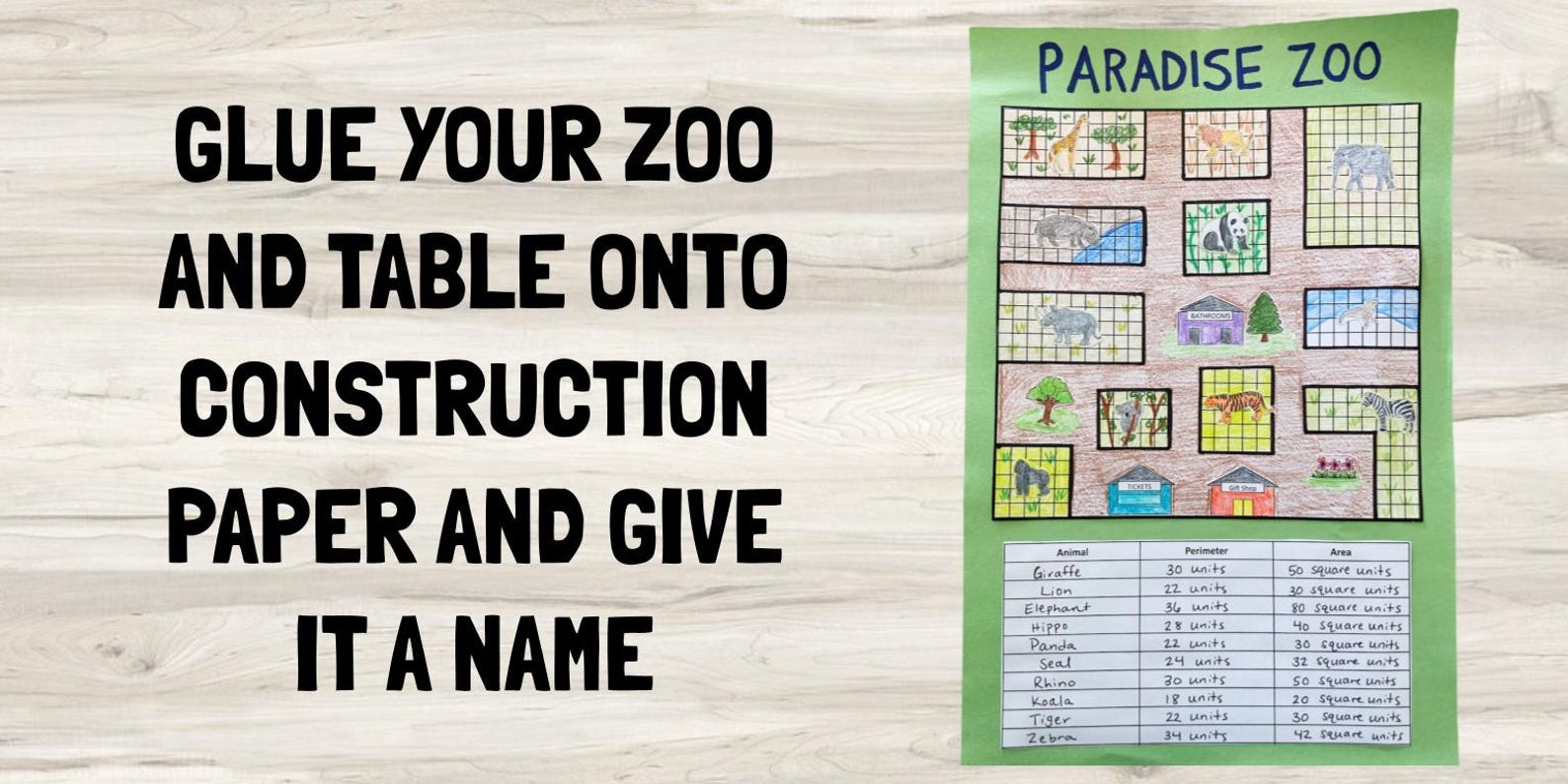 Area and Perimeter Design a Zoo Challenge Math Project Based Learning ...