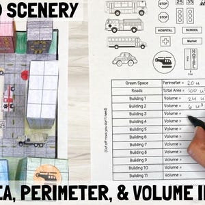 Area, Perimeter, and Volume Design a City Challenge Math Project Based ...