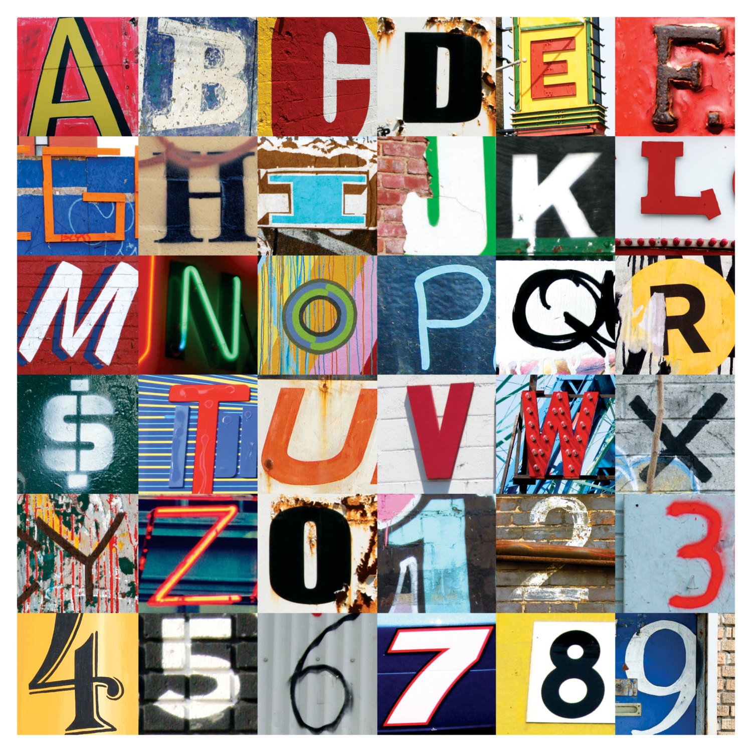 Urban Alphabet Glossy Print - Etsy