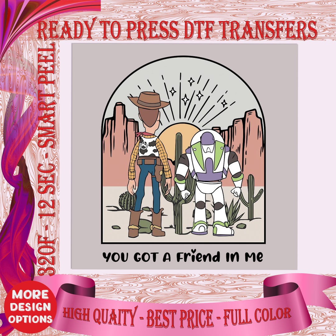 Retro Toy Story Dtf Transfer Print, Toy Story Ready to Press, Vintage ...