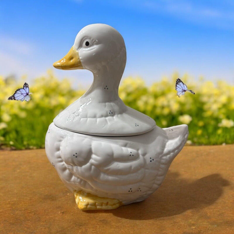 Goose Cookie Jar - Etsy