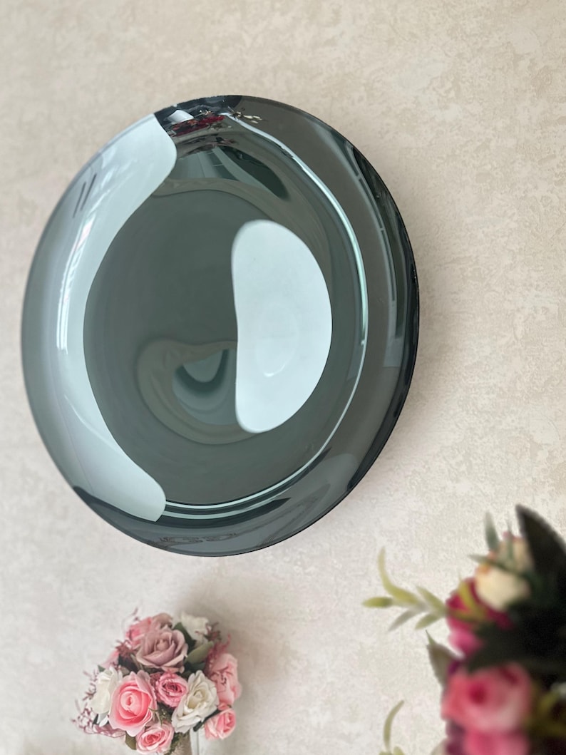 Concave Wall Mirror: Space Age Decor, Handmade Curved Glass,handcrafted ...