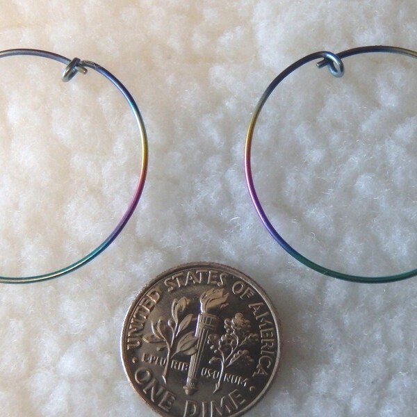 Niobium Hoops Etsy