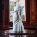 Veiled Virgin Mary Bust by Giovanni Strazza, White or Gold Statue for ...