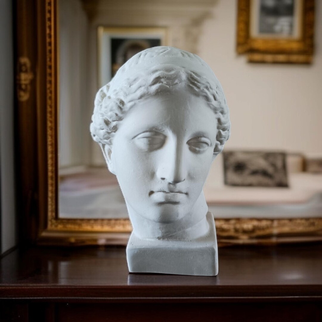 White Venus Bust Statue Greek Aphrodite Sculpture Minimalist Art for ...