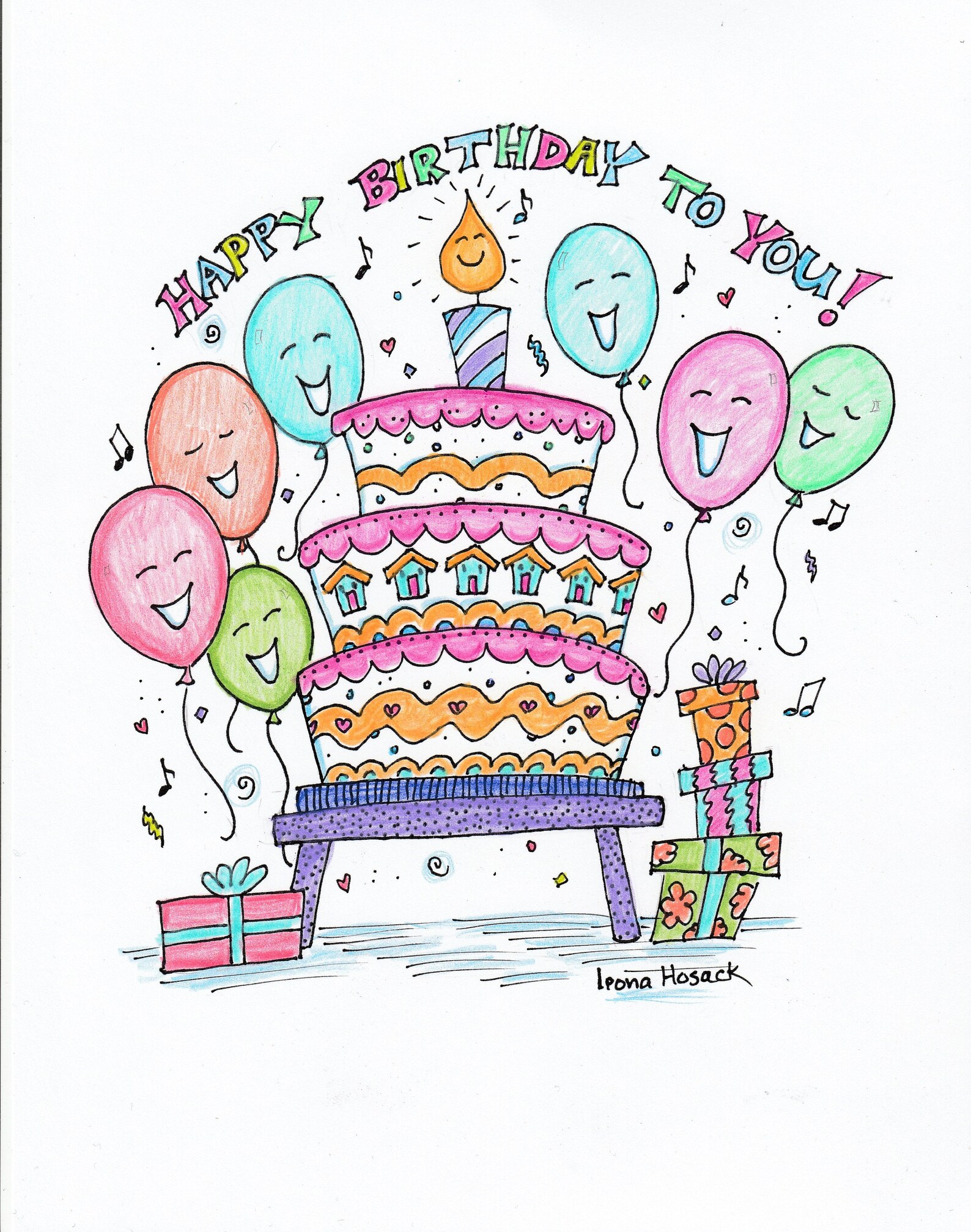 Happy at Home Birthday Instant Download - Etsy