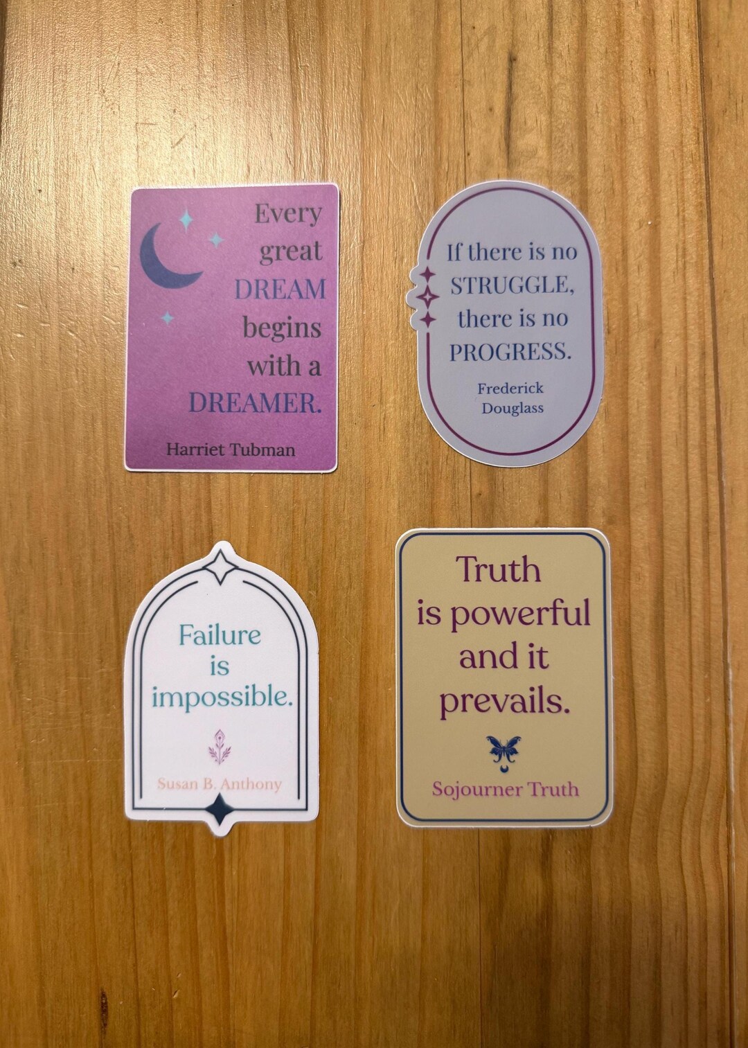 Voices of Freedom Sticker Set – Quotes by Frederick Douglass, Susan B ...