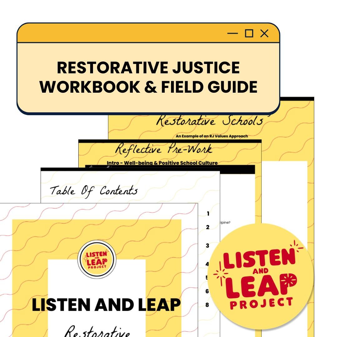Restorative Justice Workbook & Field Guide for Educators: Classroom ...