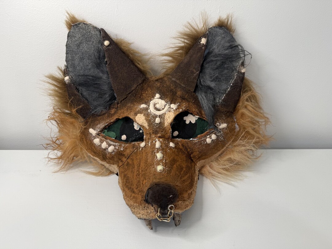 Handmade Fox Cosplay Mask – Fantasy Animal Costume, Woodland Creature ...
