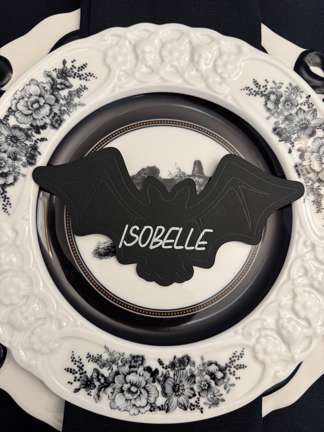 6 Custom Bat Place Cards - Etsy