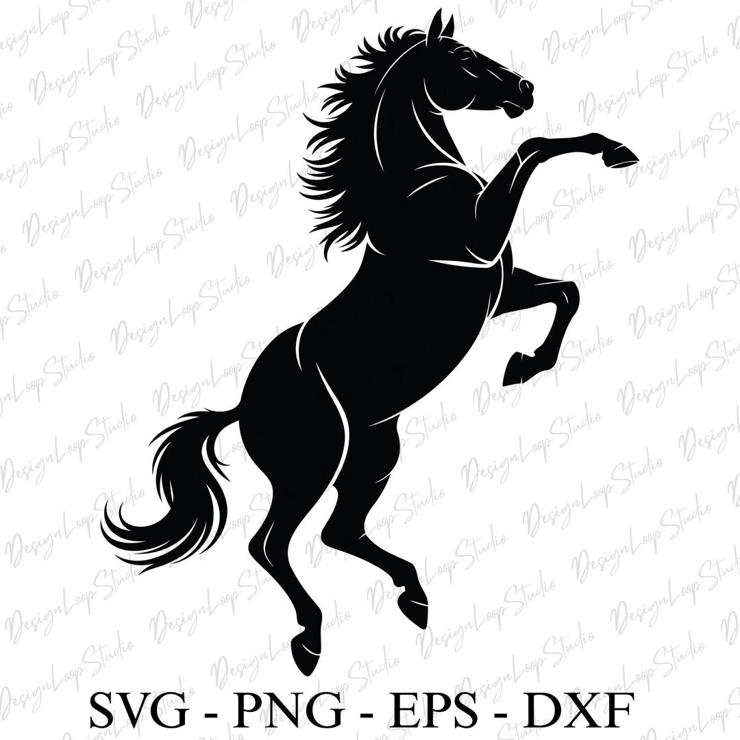 Standing Horse Svg, Vector Cut File for Cricut,stencil, Png Eps Dxf ...
