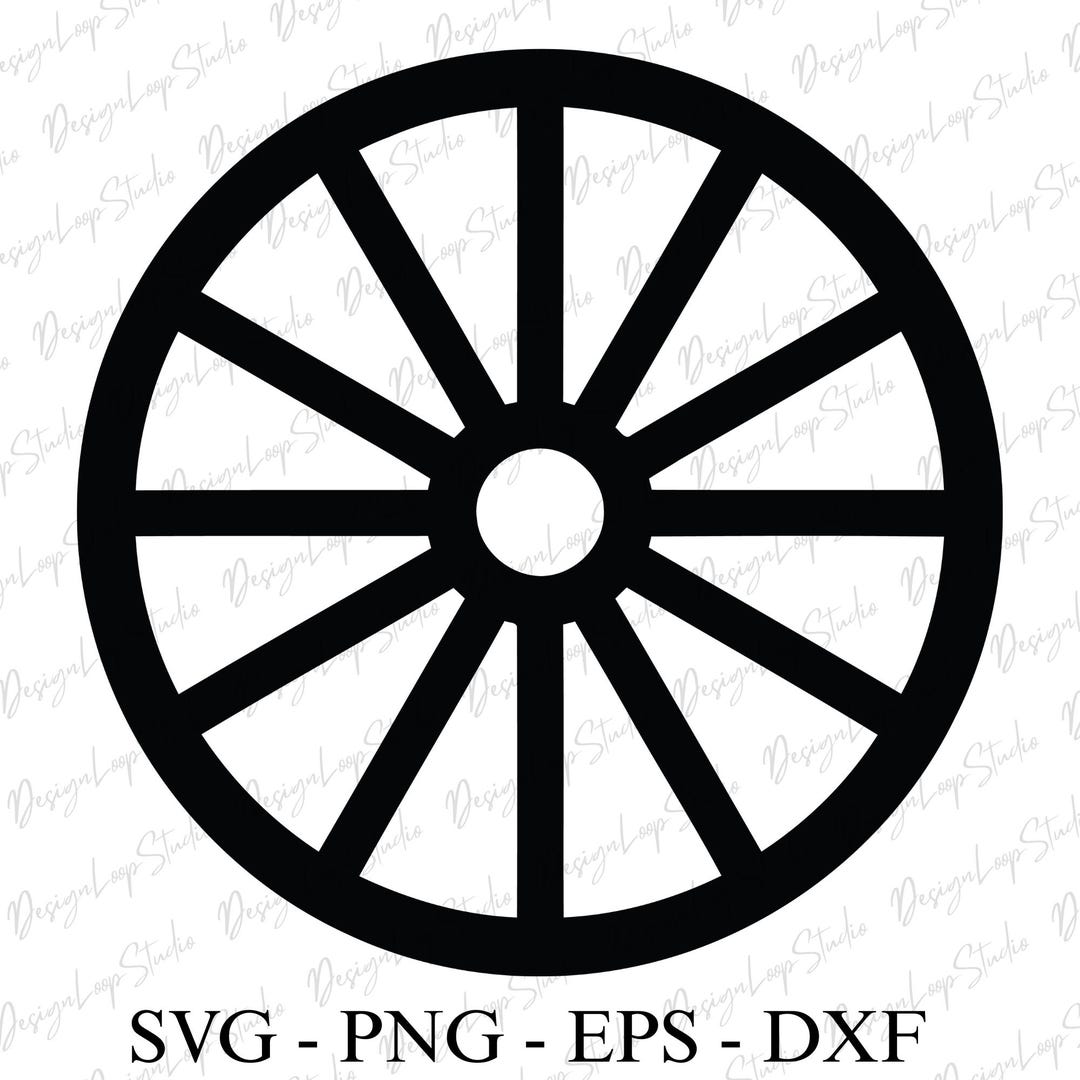 Wooden Wheel Svg, Wagon Wheel Svg, Vector Cut File Cricut, Png Dxf ...