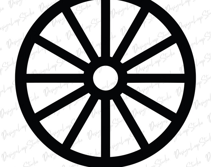 Wagon Wheel Svg, Wooden Wheel Svg, Wagon Wheel Png. Vector Cut File ...