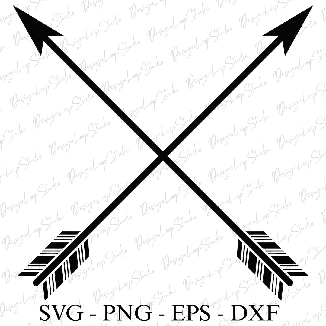 Cross Arrows Svg. Vector Cut File for Cricut, Png, Eps, Dxf, Silhouette ...