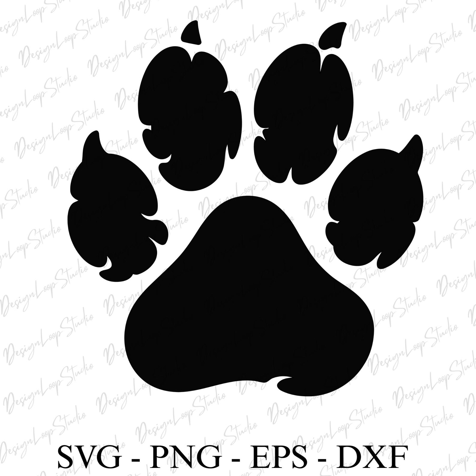 Tiger Paw Svg, Tiger Paw Decal, Tiger Paw Png, Paw Cut Files, Png, Pdf ...
