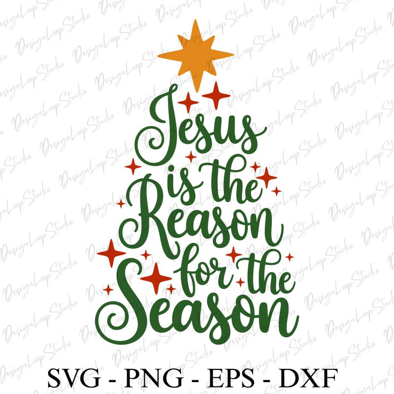 Jesus is the Reason Dxf - Etsy UK