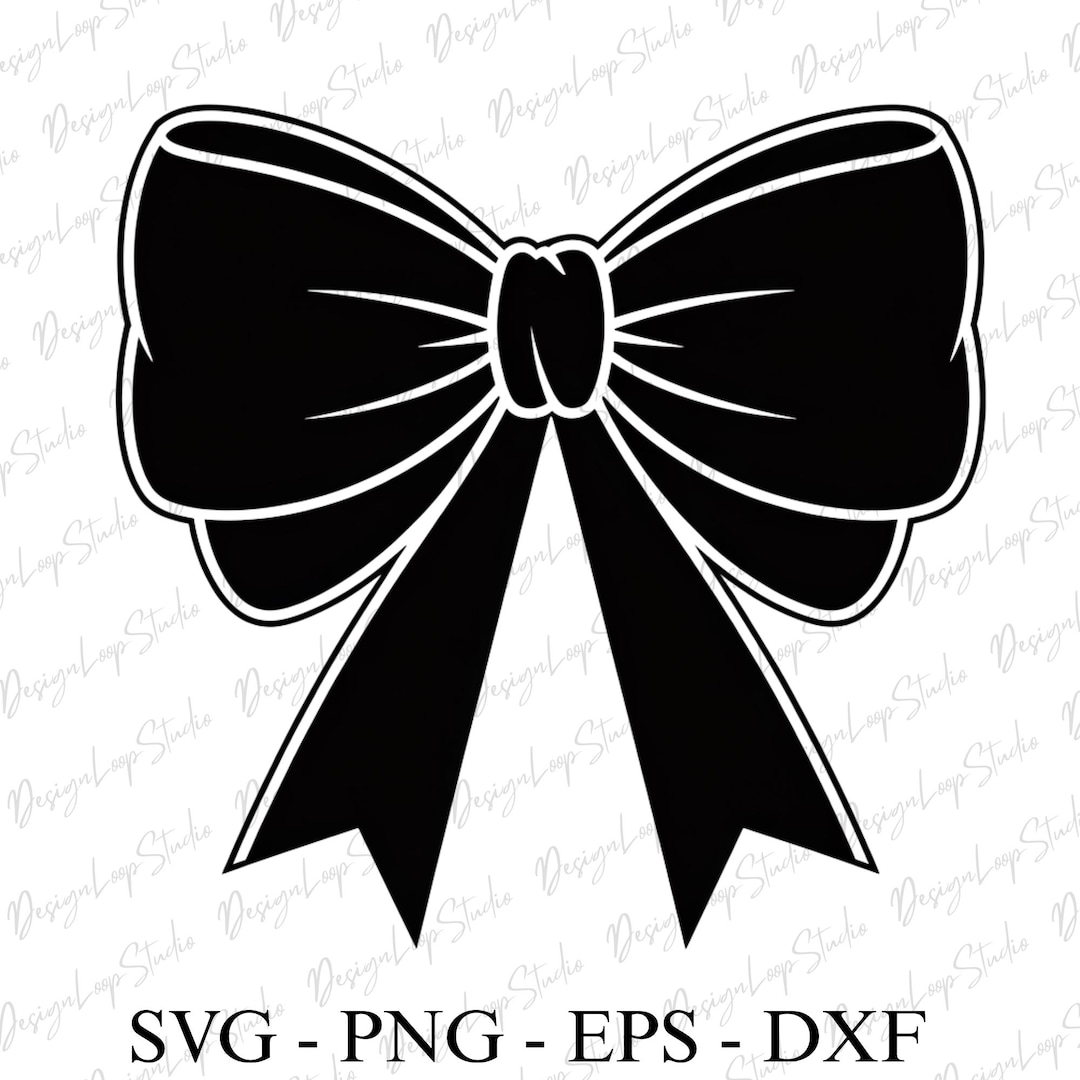 Bow Svg File, Bow Silhouette, Laser Cut Files Bow, Ribbon Bow Svg ...