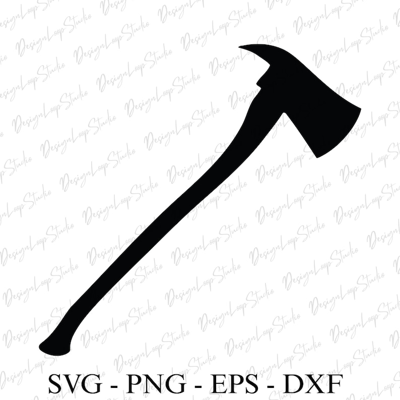 Firefighter Axe Svg, Vector Cut File Cricut, Silhouette, Png Eps Dxf ...