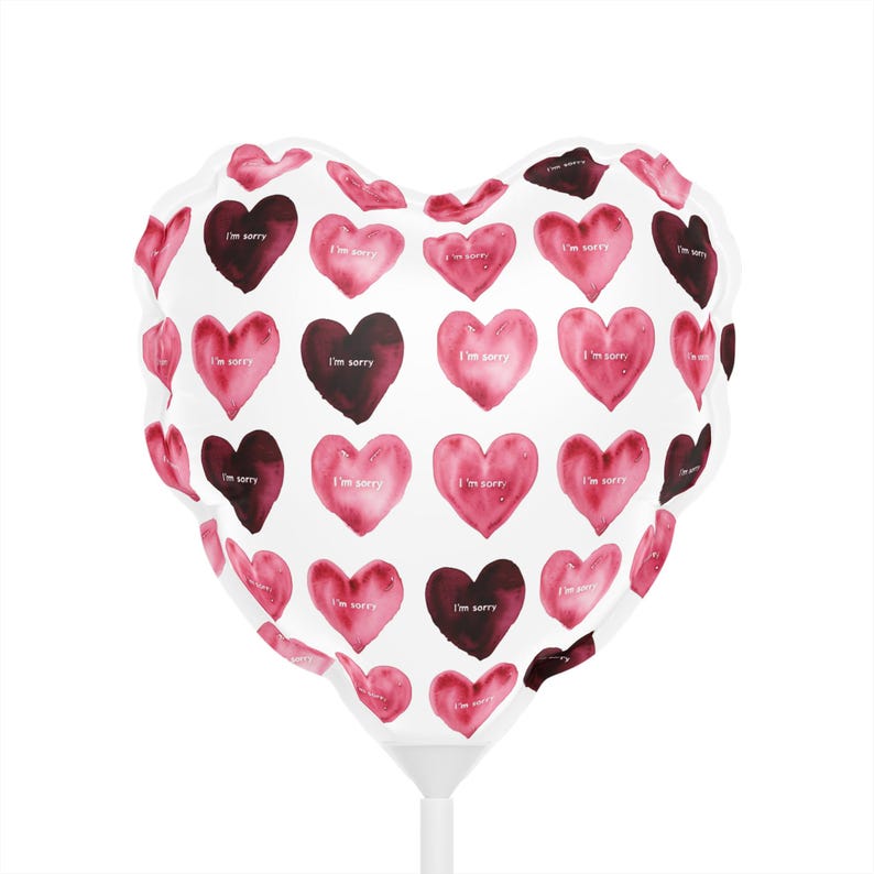Heart-shaped Balloons - 'i'm Sorry' Design | Perfect for Apologies ...