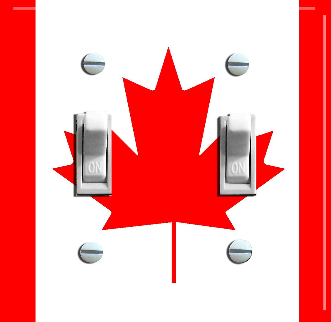 CANADA Flag, Switch Plate Cover, Wall Plate, Single/double, Home Decor ...