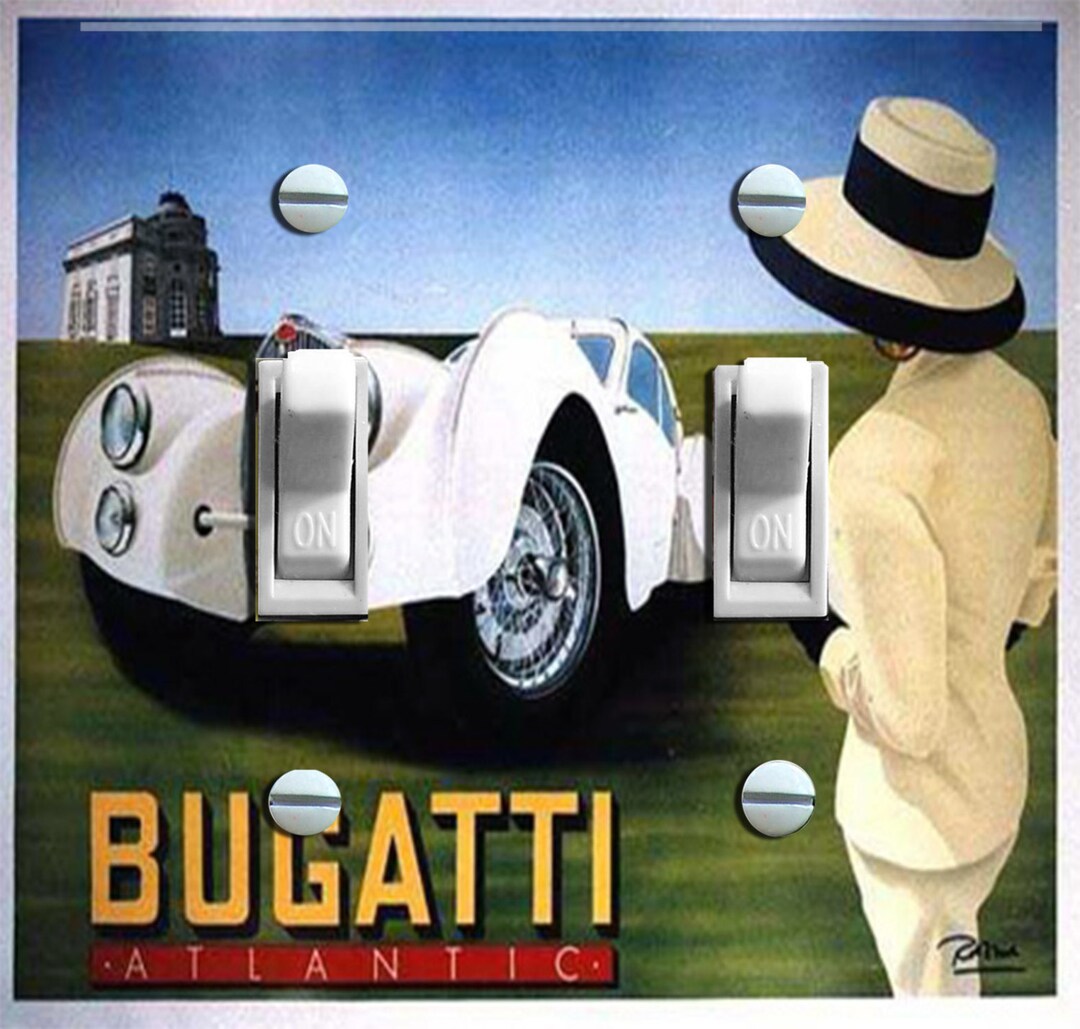 Vintage Bugatti, Switch Plate Cover, Wall Plate, Single/double, Home ...