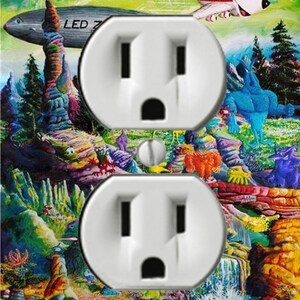 Led Zeppelin Vintage Concert Poster, Switch Plate Cover, Wall Plate ...