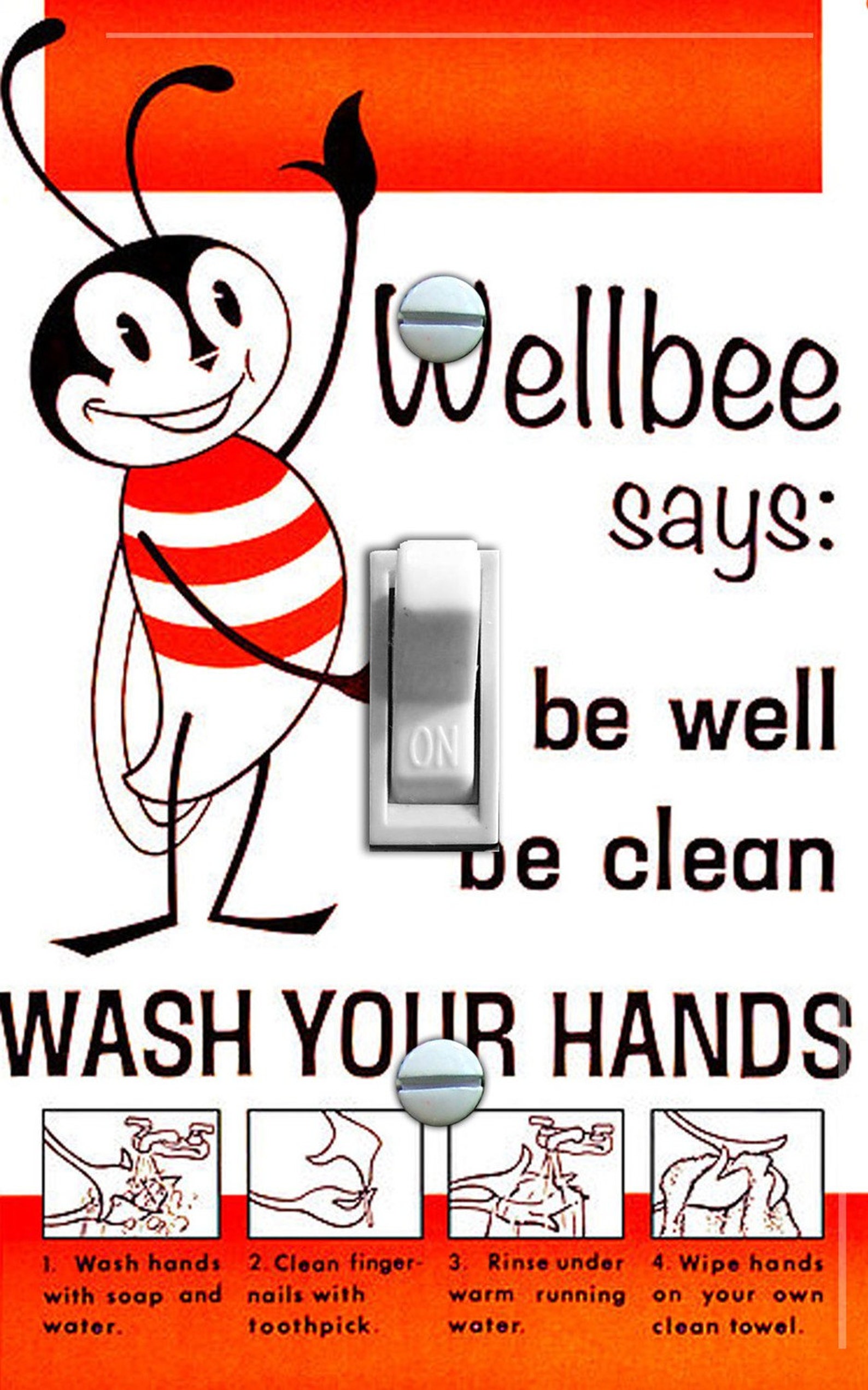 WELLBEE Vintage WPA Poster Switch Plate Cover Wall Plate - Etsy