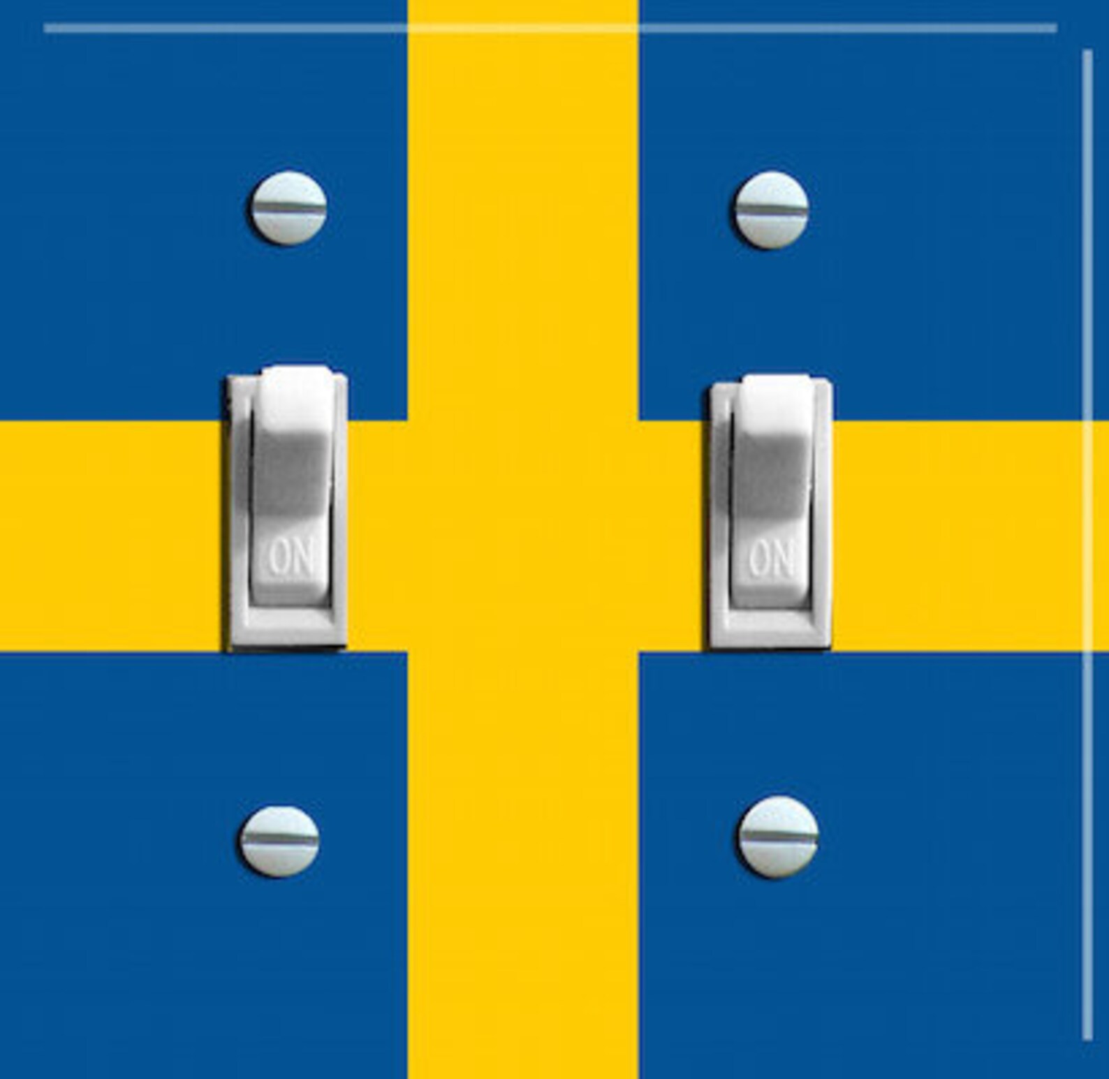 Swedish Flag Switch Plate Cover Light Switch Cover Wall - Etsy