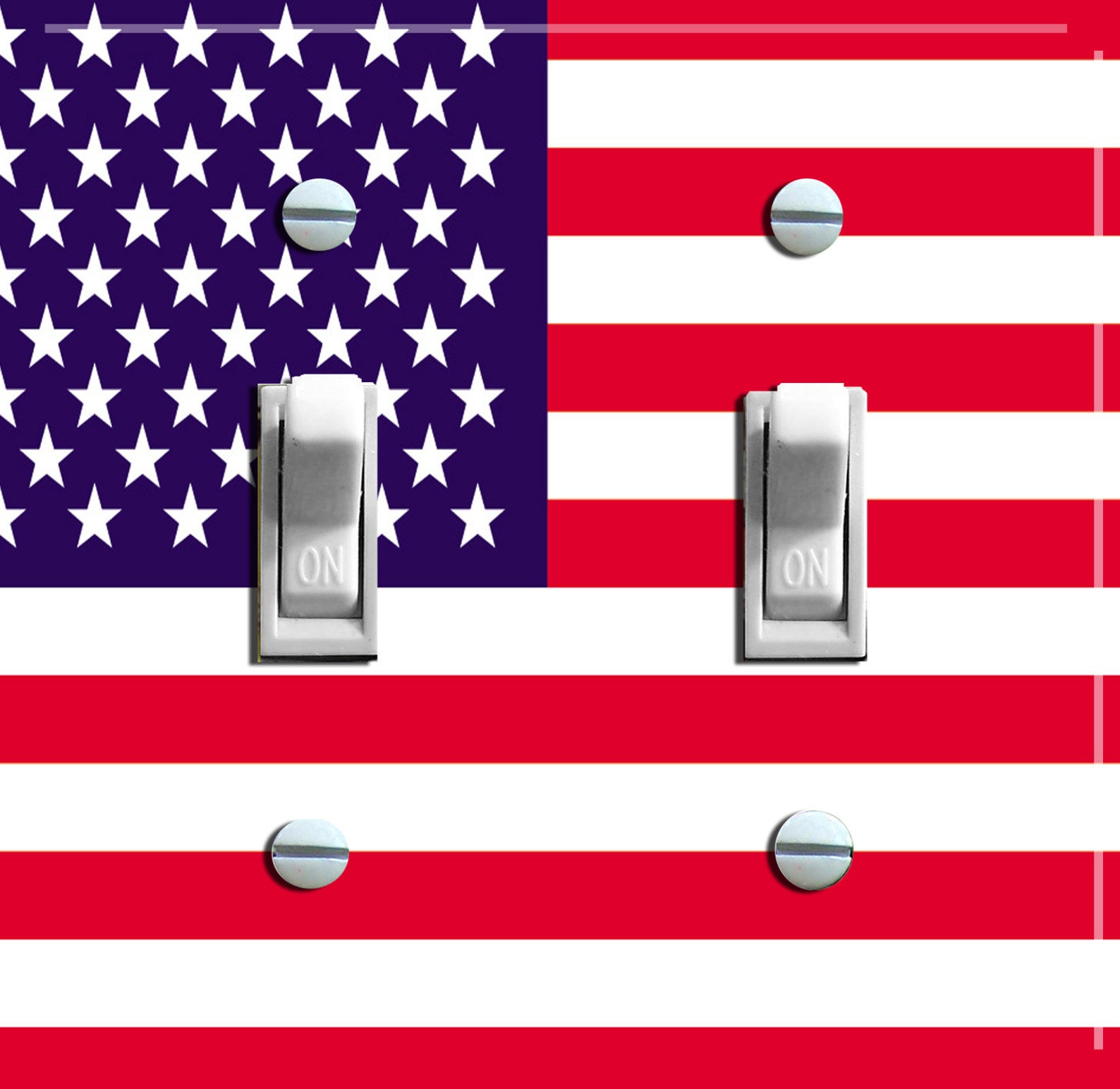 USA FLAG, Switch Plate Cover, Wall Plate, Single/double/triple, Home ...