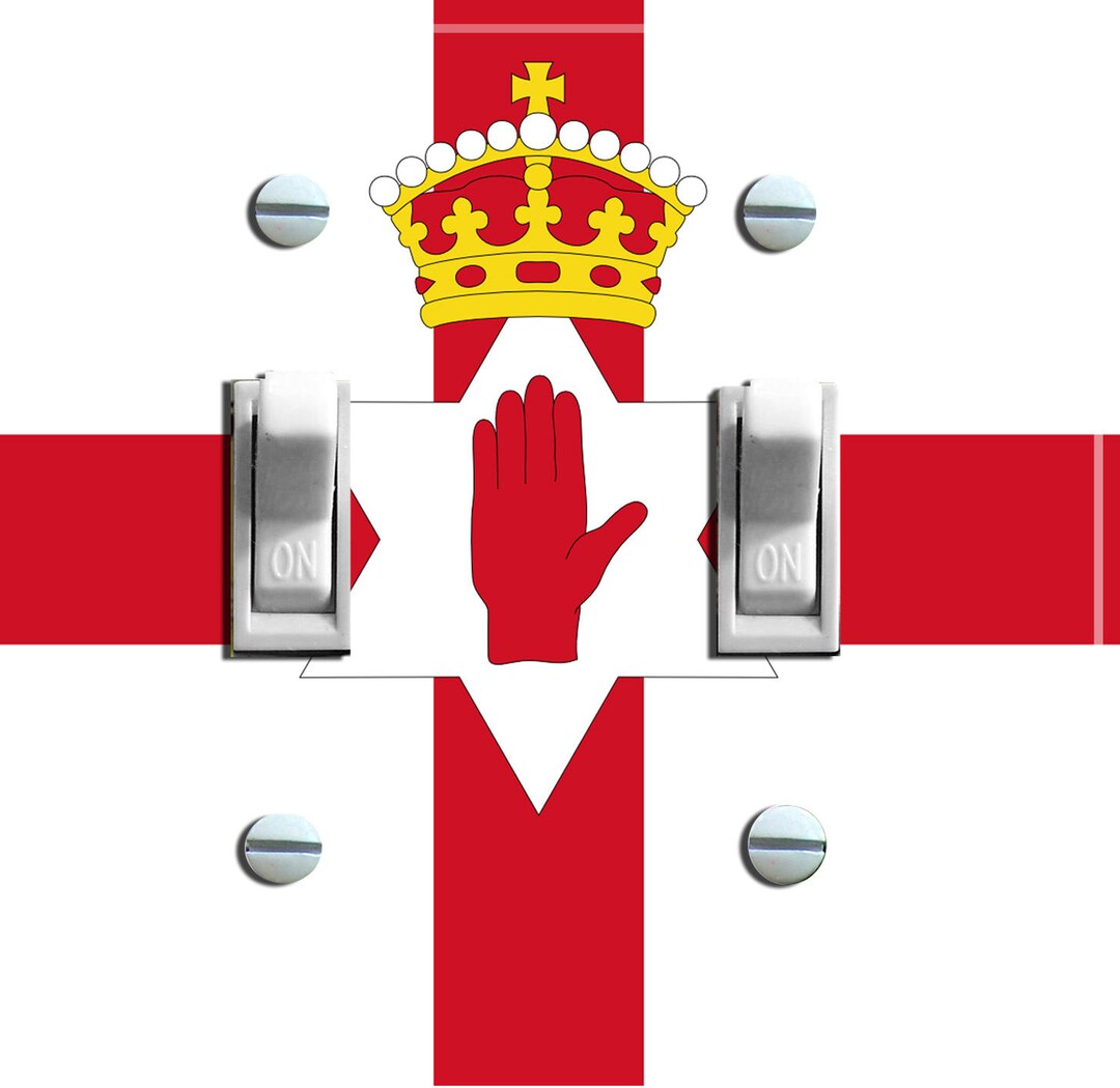 Ulster Banner Flag, Decorative Switch Plate Cover, Wall Plate, Double ...