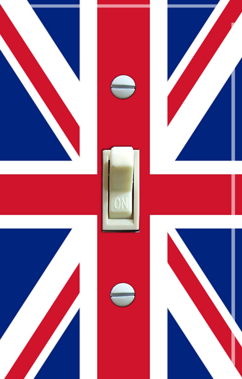 BRITISH Union Jack Flag Switch Plate Cover Wall Plate - Etsy