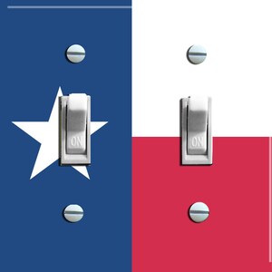 TEXAS State FLAG, Switch Plate Cover, Wall Plate, Single/double, Home ...