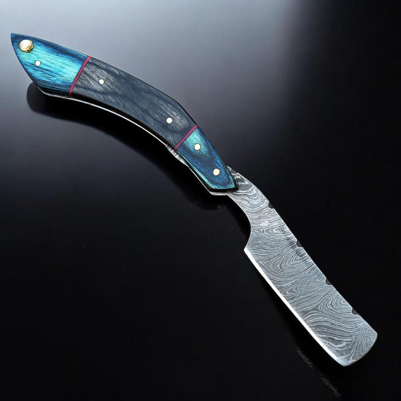 Classic Handmade Damascus Steel Straight Razor Personalized Classic ...