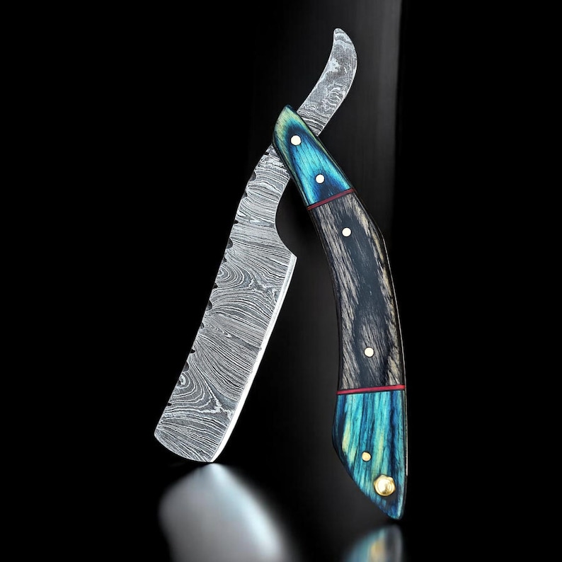 Classic Handmade Damascus Steel Straight Razor Personalized Classic ...