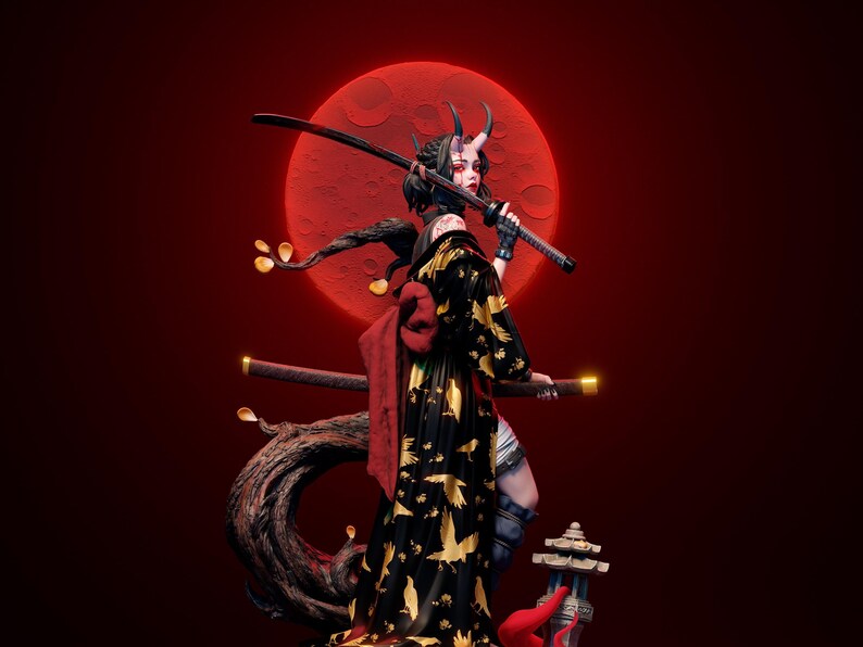 Oni 3D Print Model STL – Japanese Demon Statue – High Detail Fantasy ...