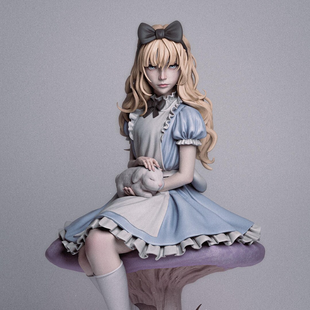 Alice 3D Print Model – STL File for Resin/fdm Printing – Fantasy Anime ...