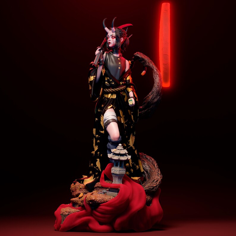 Oni 3D Print Model STL – Japanese Demon Statue – High Detail Fantasy ...