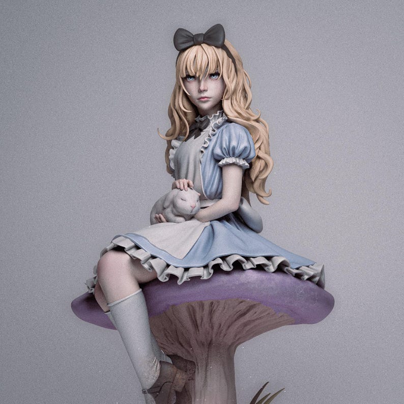 Alice 3D Print Model – STL File for Resin/fdm Printing – Fantasy Anime ...