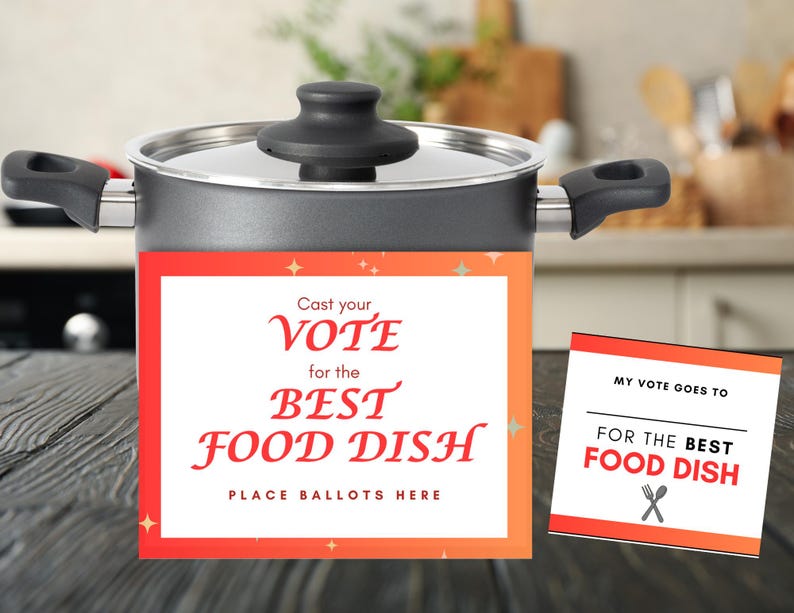 Food Contest Printable Kit – Signs – Instant Download - Etsy