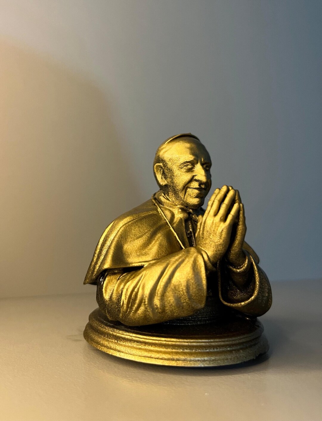 Pope Francis Resin Bust Sculpture – Religious Catholic Statue ...