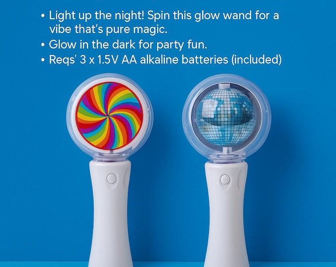 Switch Adapted Neon Spinner Wand | Light-up Sensory Toy | Glow in the ...