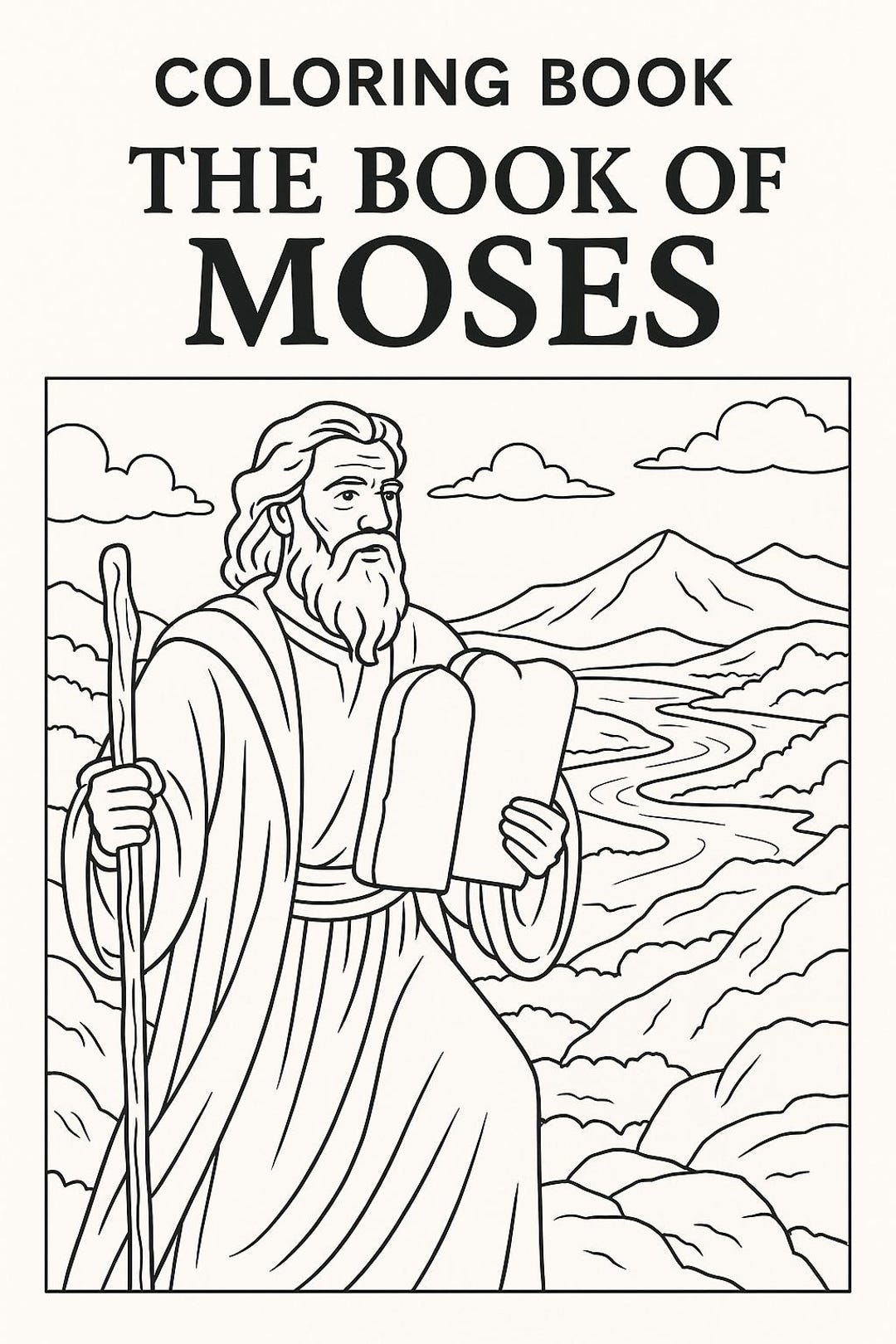 The Book of Moses Coloring Book - Etsy
