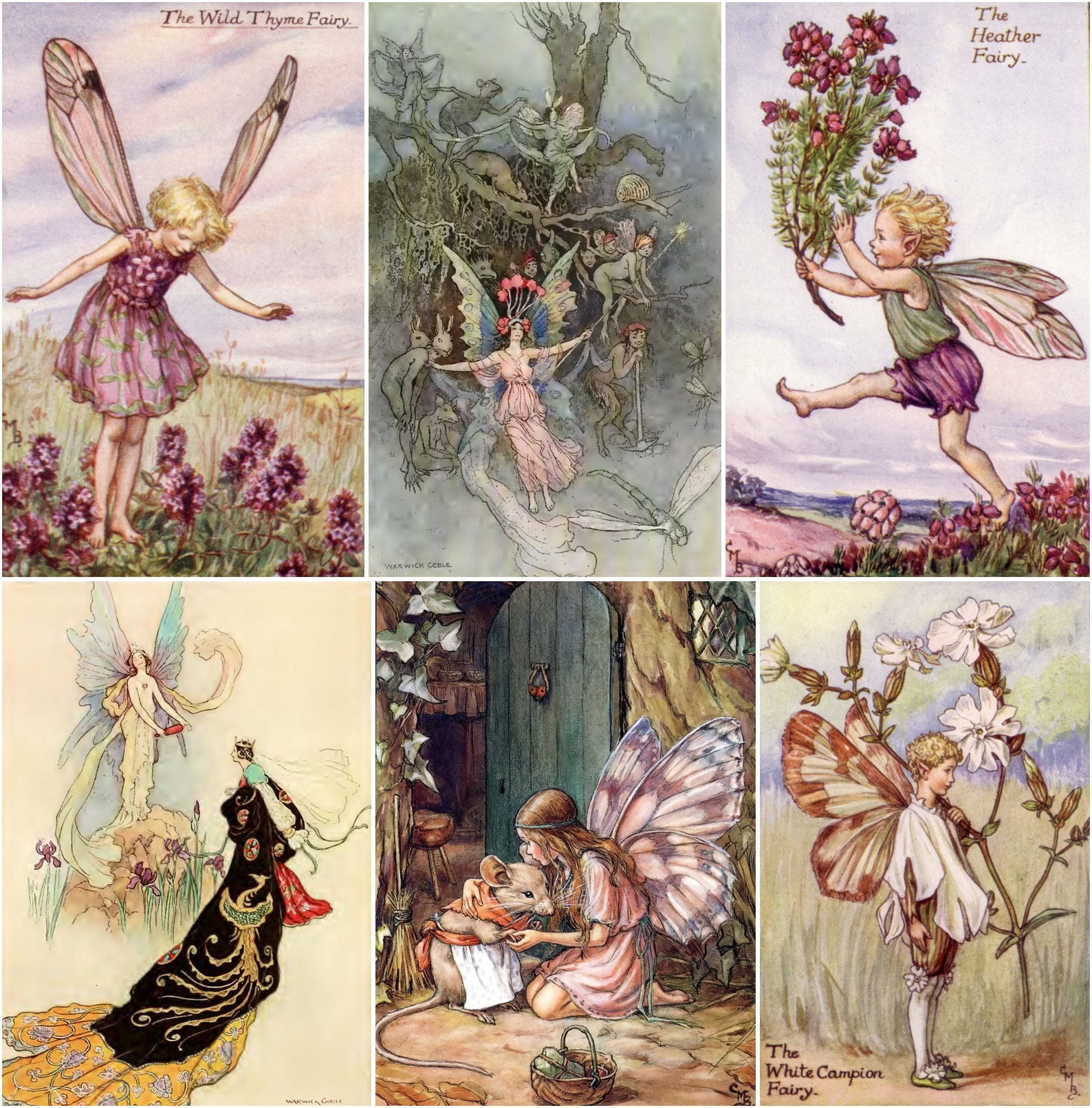 Digital Ephemera Fairy Fairies Junk Journal Images Scrapbook - Etsy