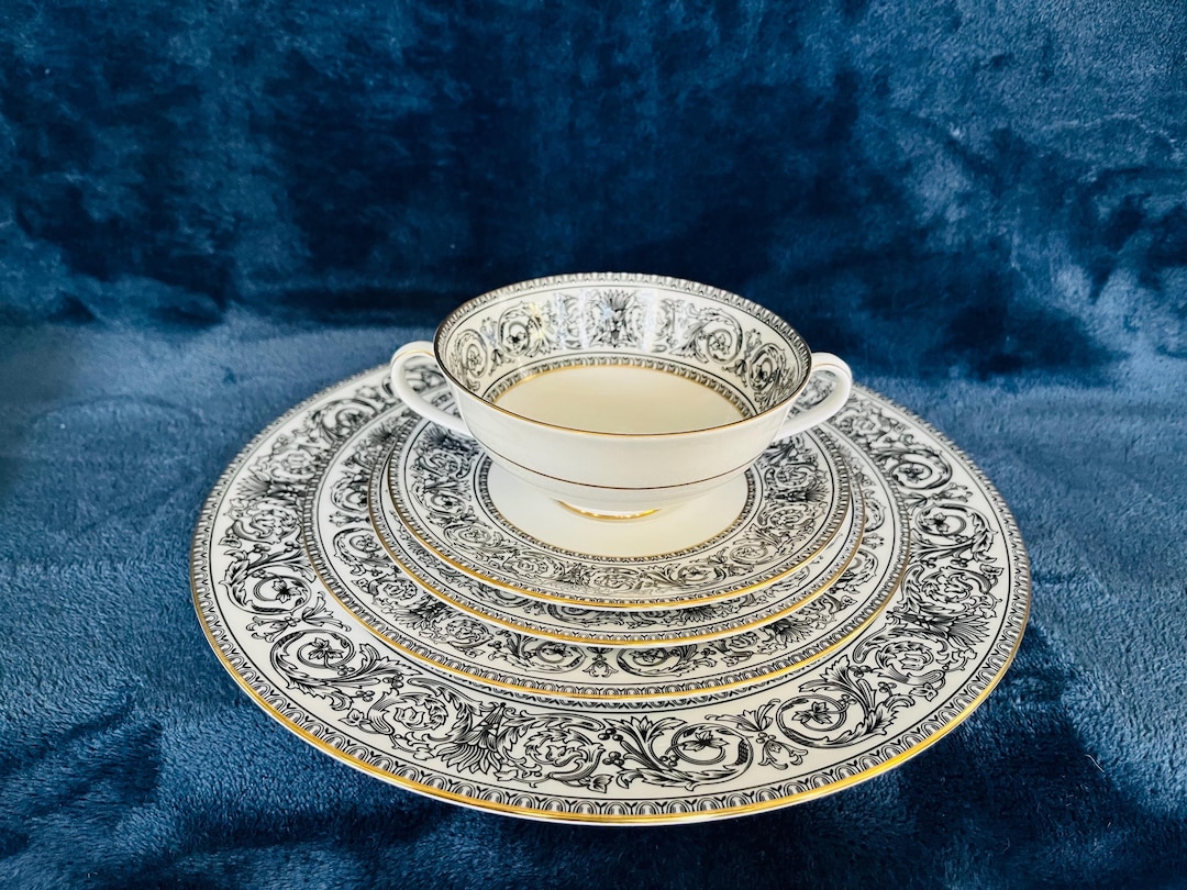 Vintage Royal Doulton “baronet” Bone China Dinnerware From England - Etsy