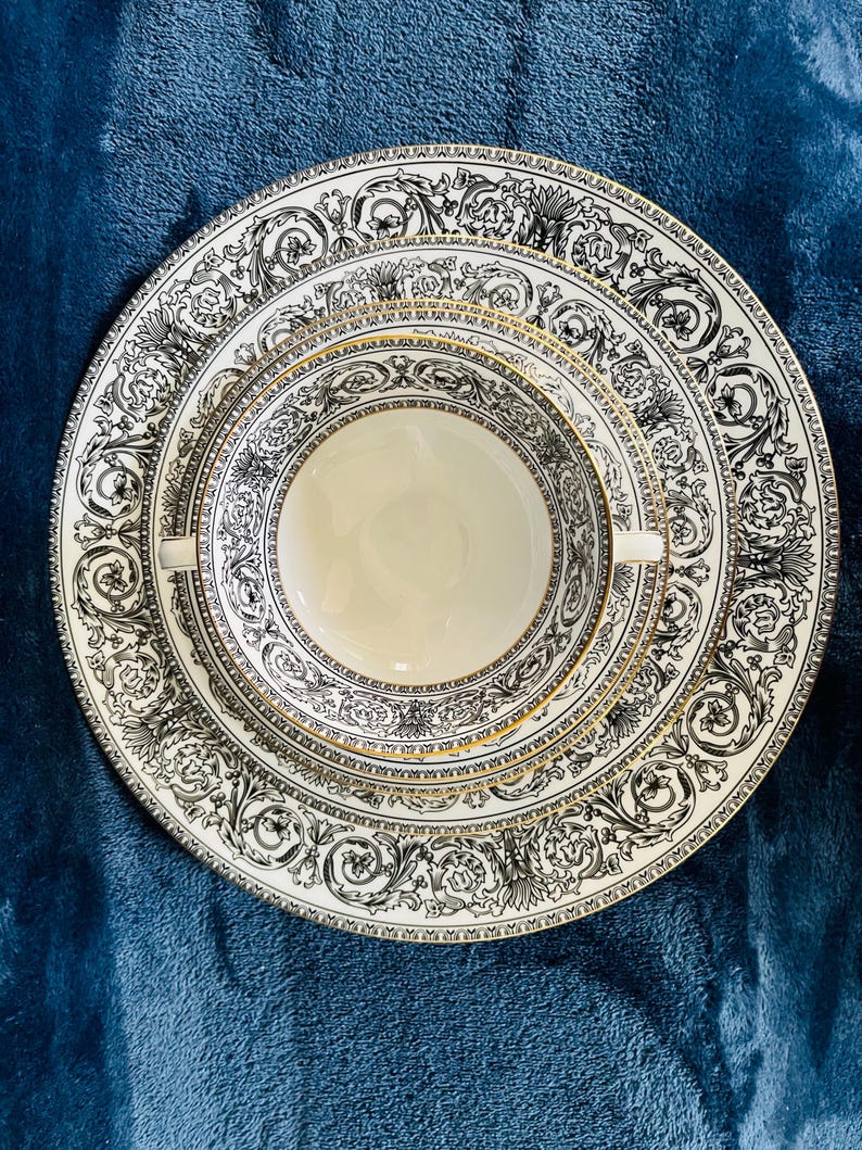 Vintage Royal Doulton “baronet” Bone China Dinnerware From England - Etsy