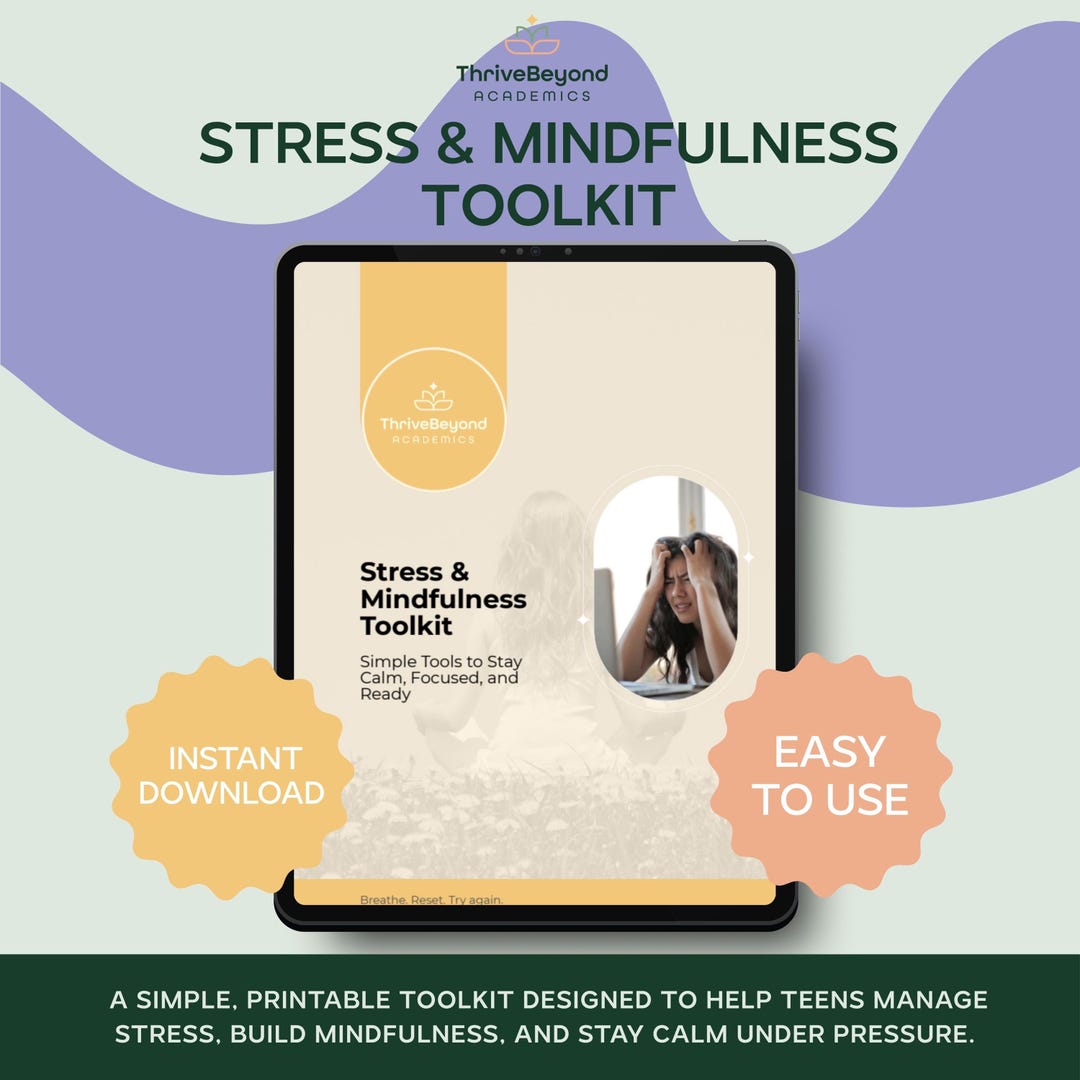 Teen Stress & Mindfulness Toolkit: Relaxation Exercises (digital PDF ...