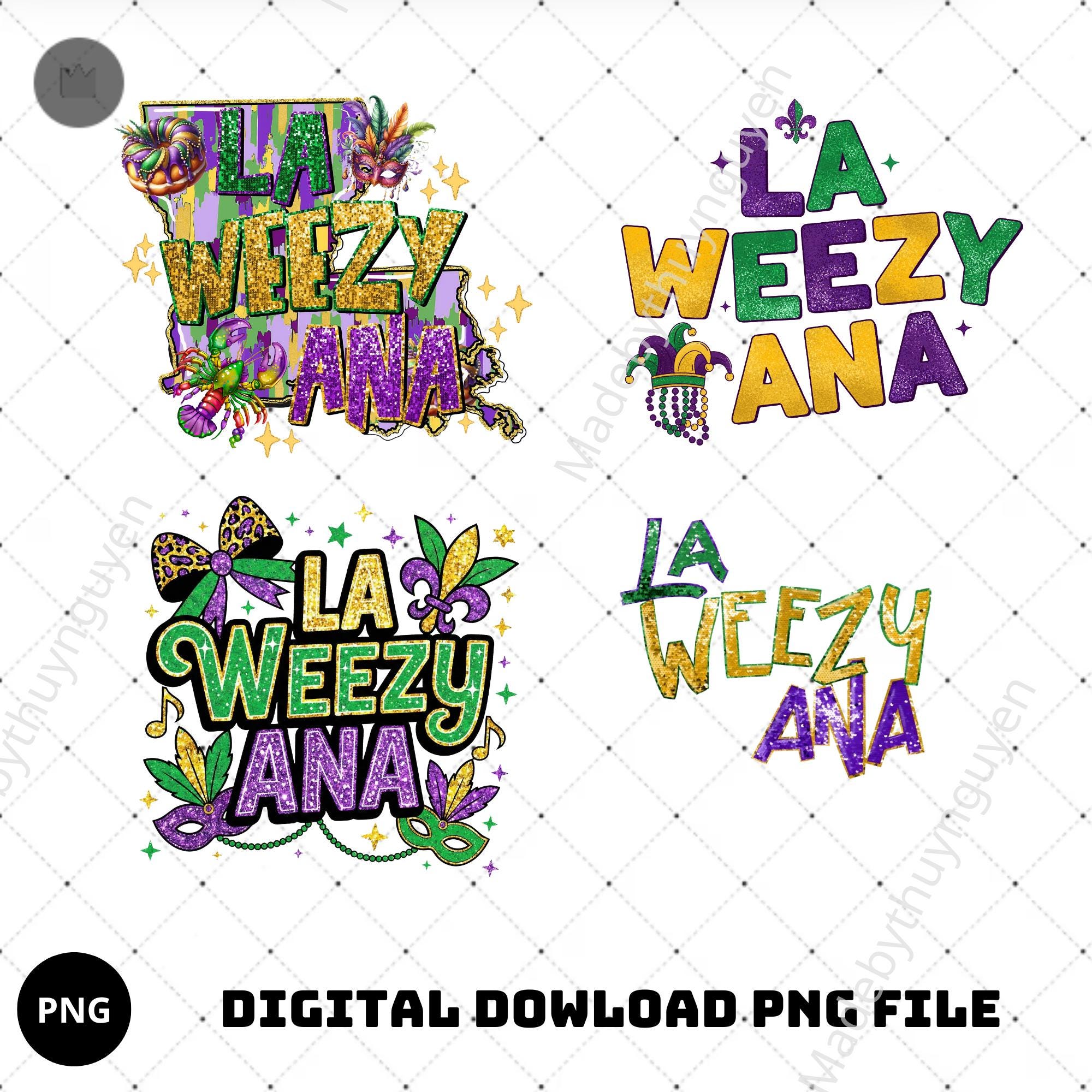 La Weezy Ana Mardi Gras Png, Laweezyana Png, Louisiana Map Design, Fat ...