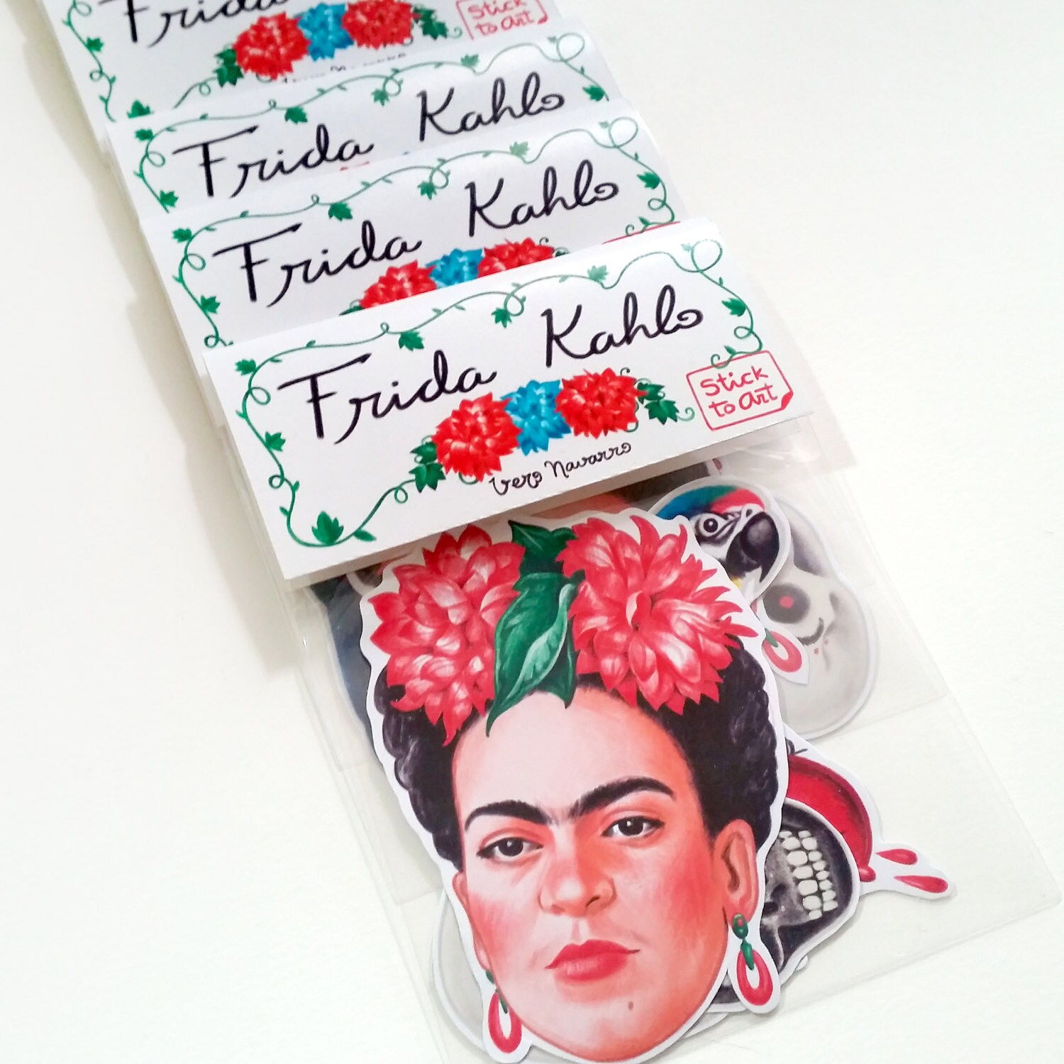 Frida Kahlo Set de 5 Pegatinas | Etsy España