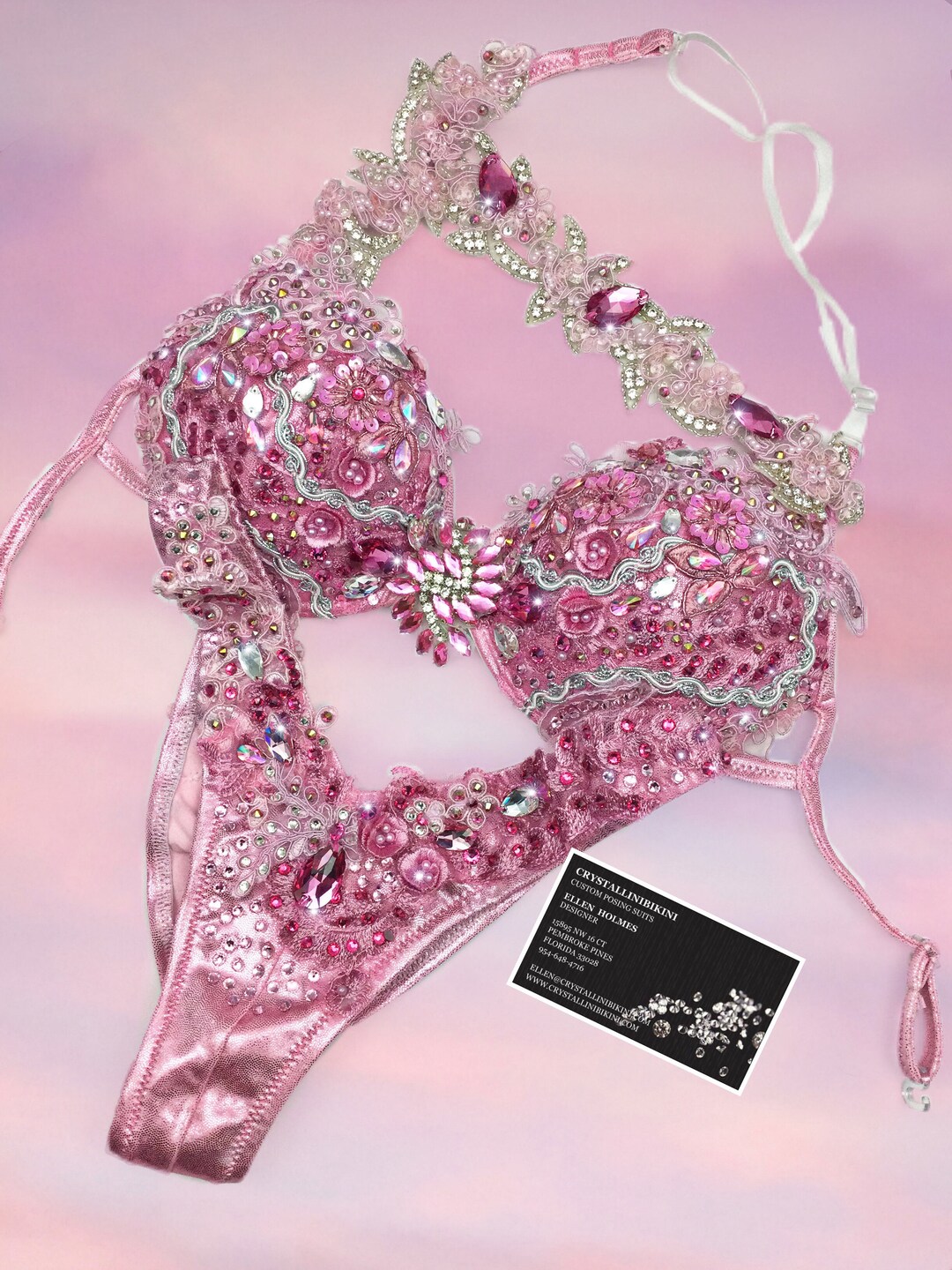 Pink Pink WBFF Competition Suit - Etsy
