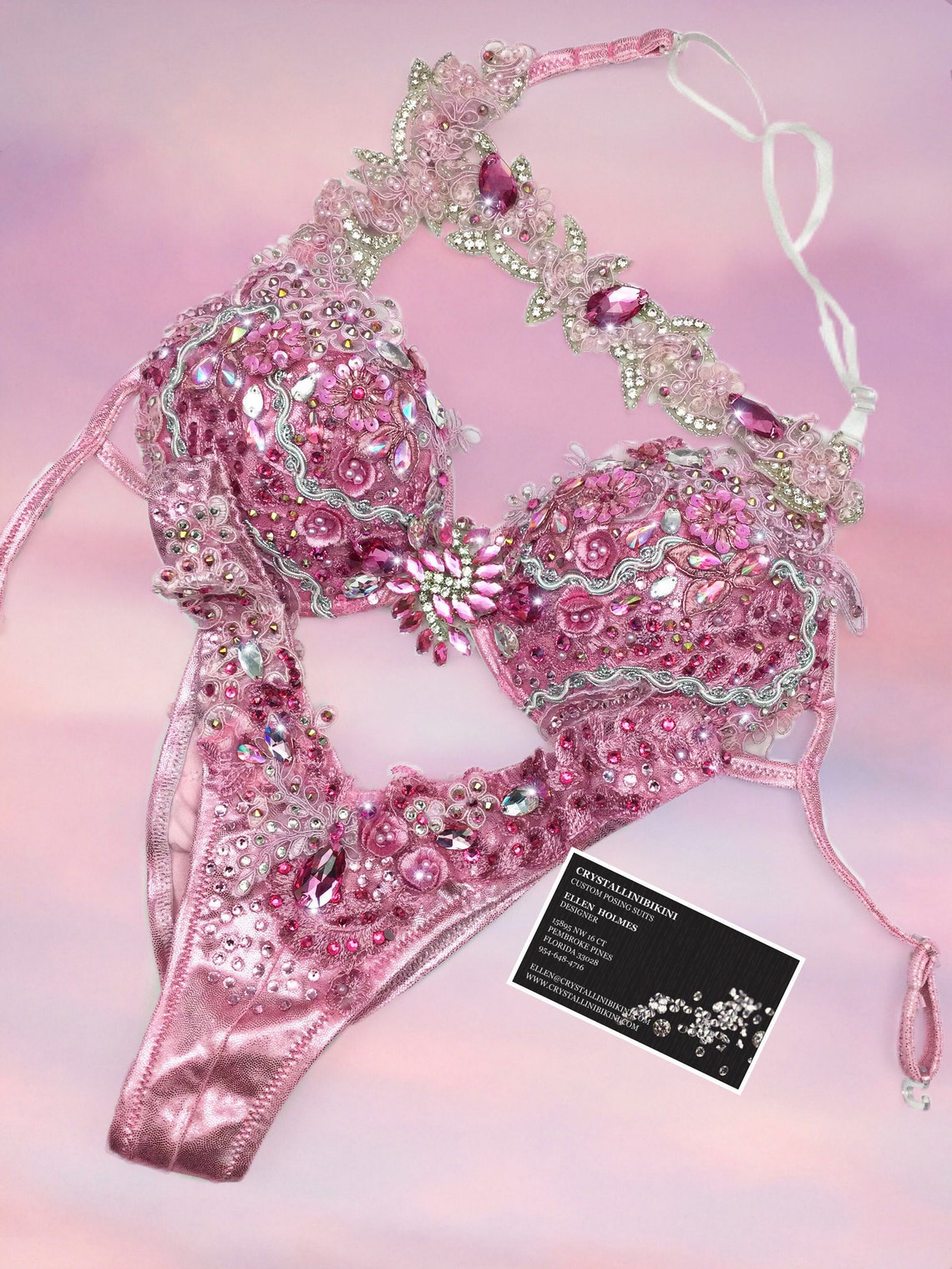 Pink Pink WBFF Competition Suit - Etsy